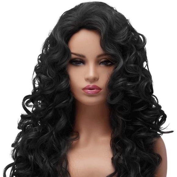 Hair | Long Curly Wavy Full Head Wigs | Poshmark